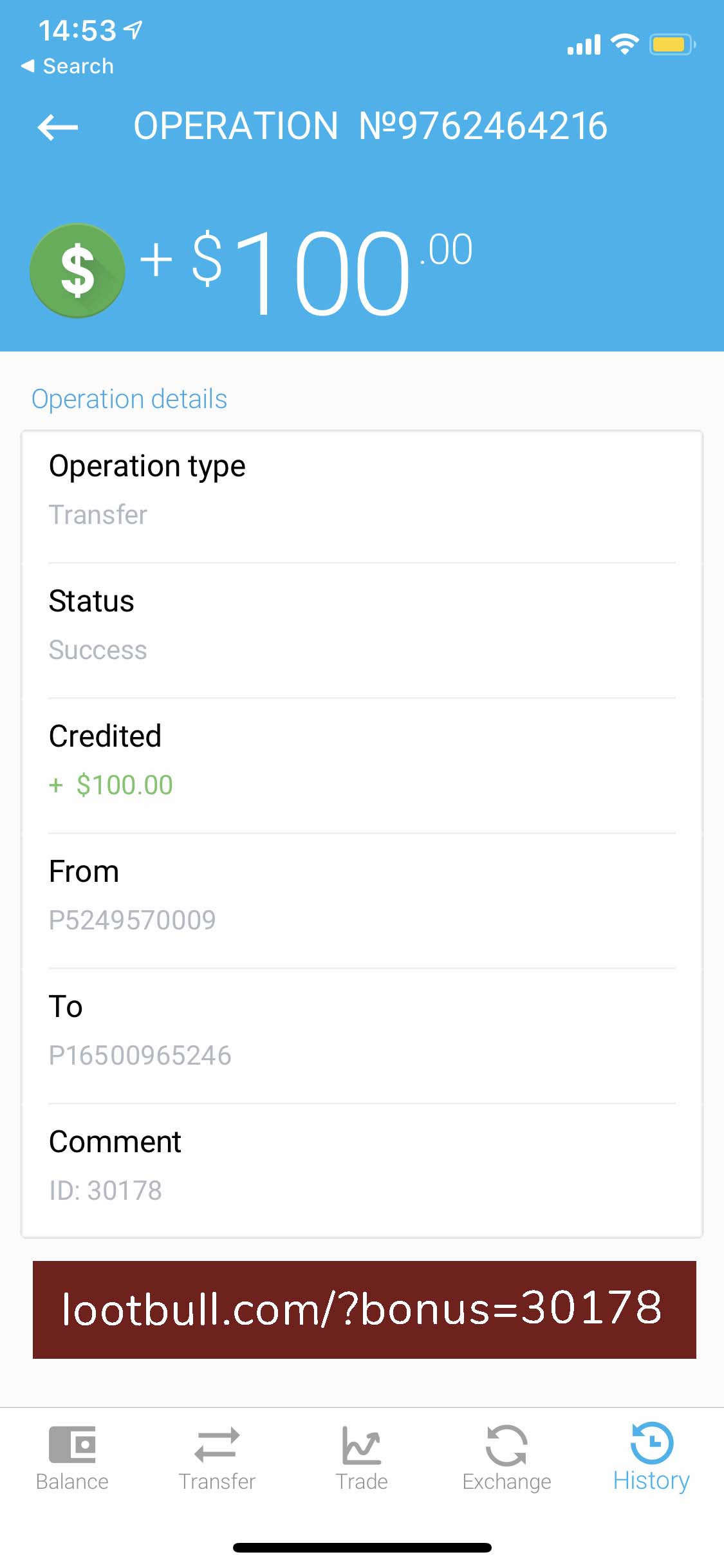$100 Payeer payment 2020 – lootbull.com – Payment Proof Club