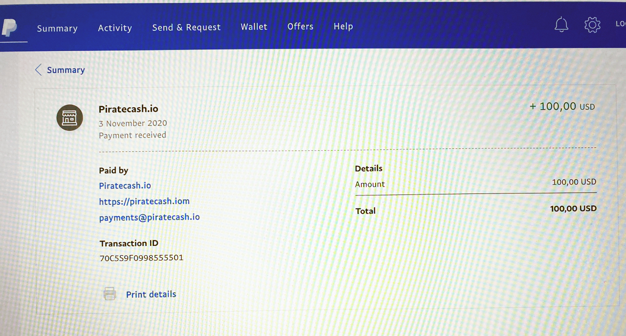 PayPal – Payment Proof Club