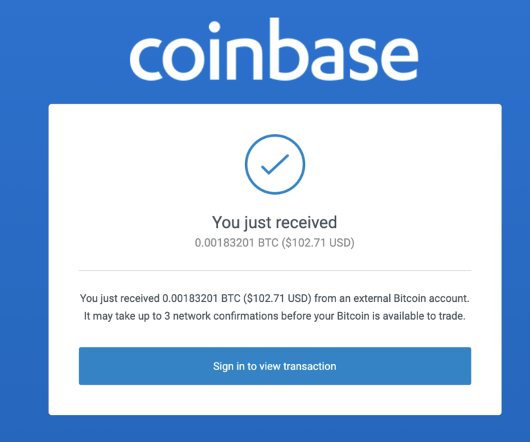 $100 Bitcoin payment 2021 (Coinbase) – piratecash.io – Payment Proof Club